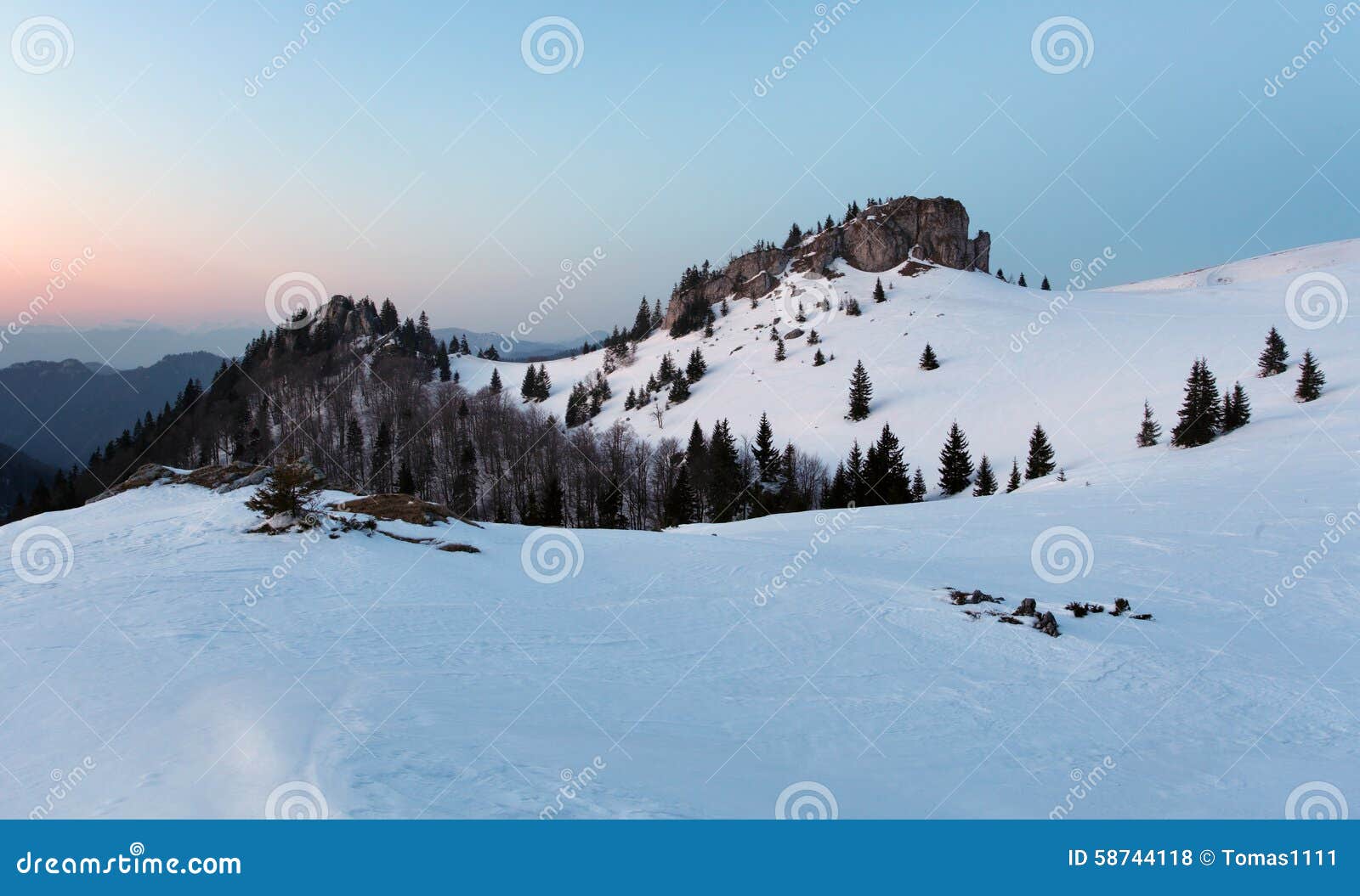 Winter In Slovakia With Severe Cold, Negative Temperature, Cold Season ...