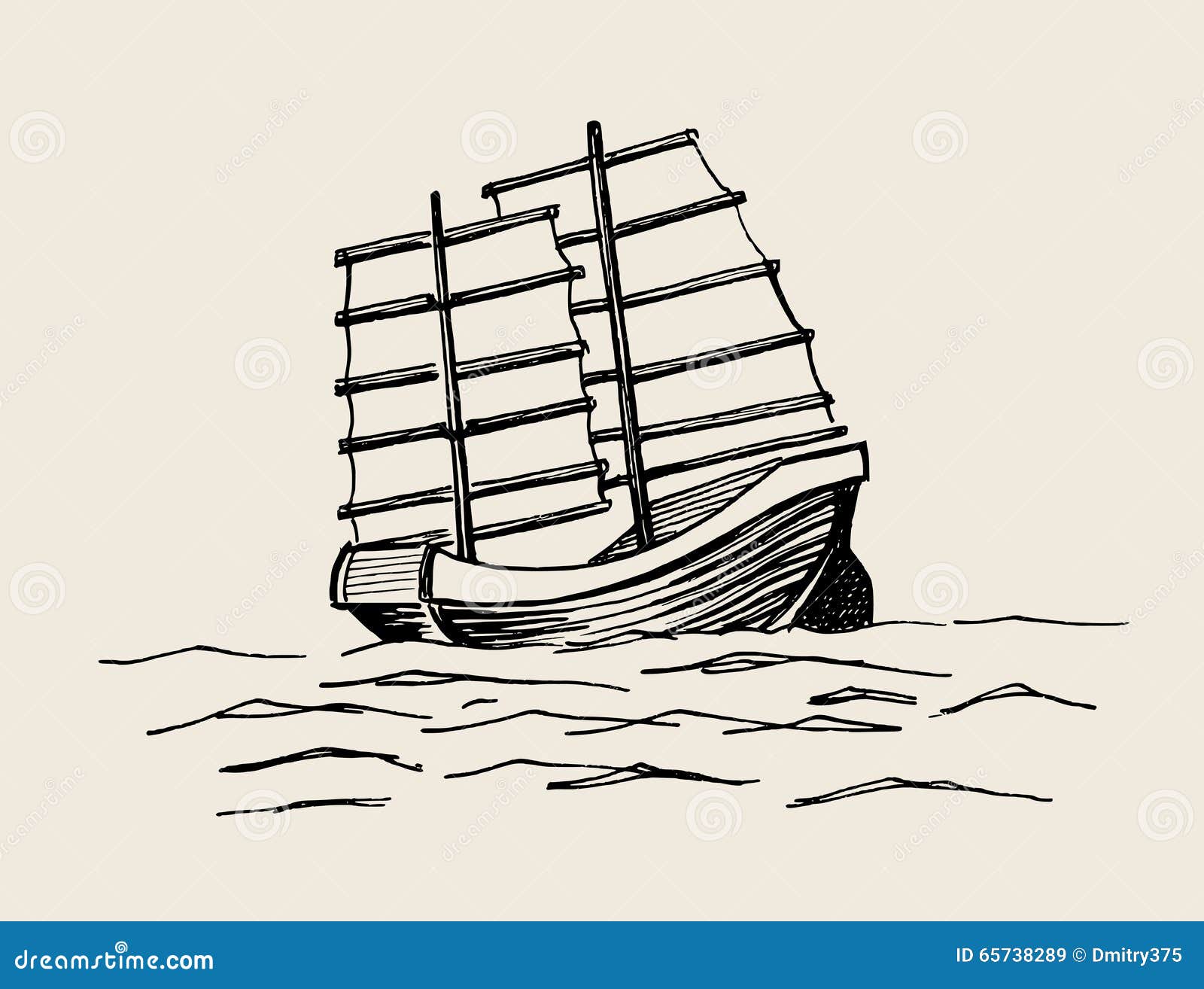 Kram, Hand Gezeichnete Skizze Vektor Abbildung - Illustration von mast ...