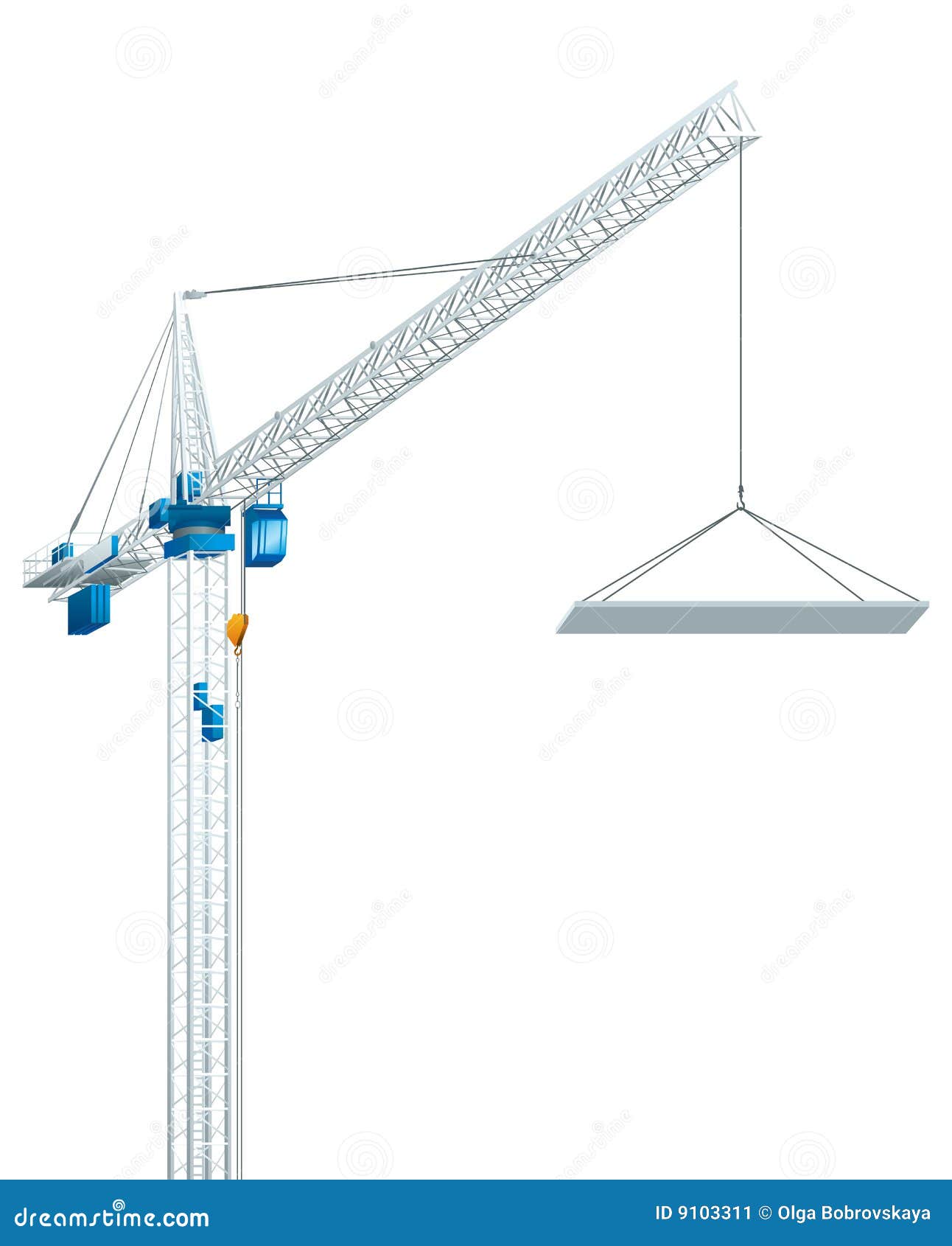 Kran vektor abbildung. Illustration von hoch, abbildung - 9103311