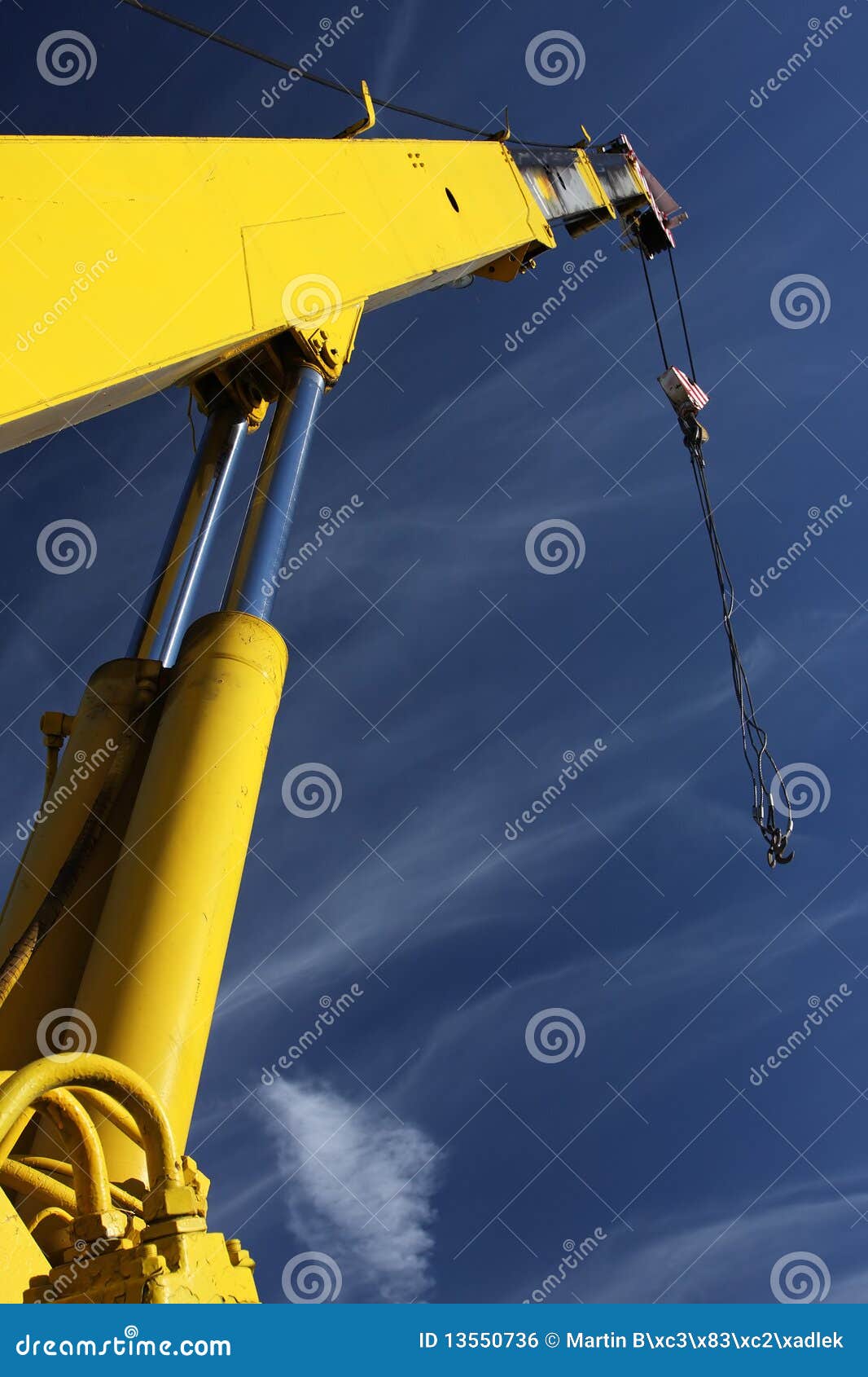 Kranarm stockfoto. Bild von schwer, stadt, aufbau, farbe - 13550736