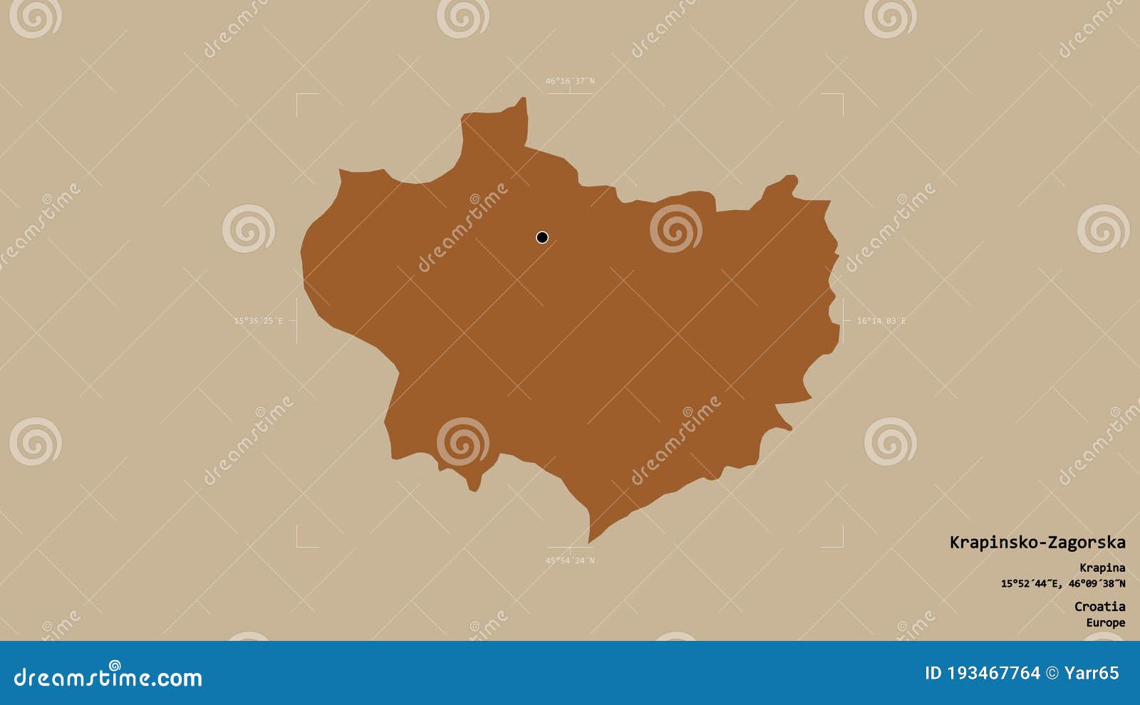 Krapinsko-Zagorska - Croatia. Bounding Box. Pattern Stock Illustration ...