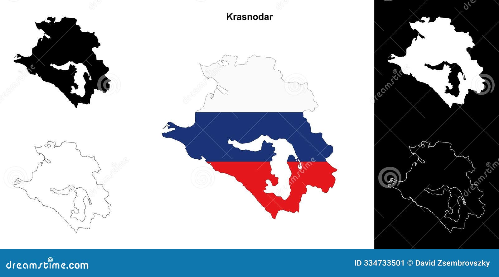 Krasnodar Outline Map Cartoon Vector | CartoonDealer.com #334733501
