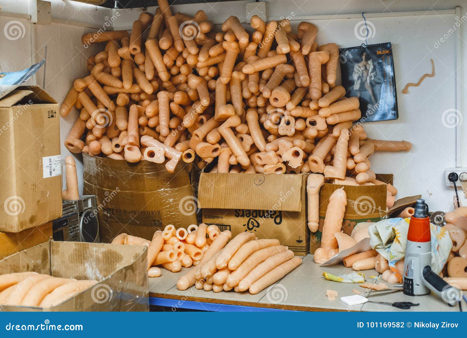 Storage Of Rubber Products For Sex Shops Warehouse Products Of The