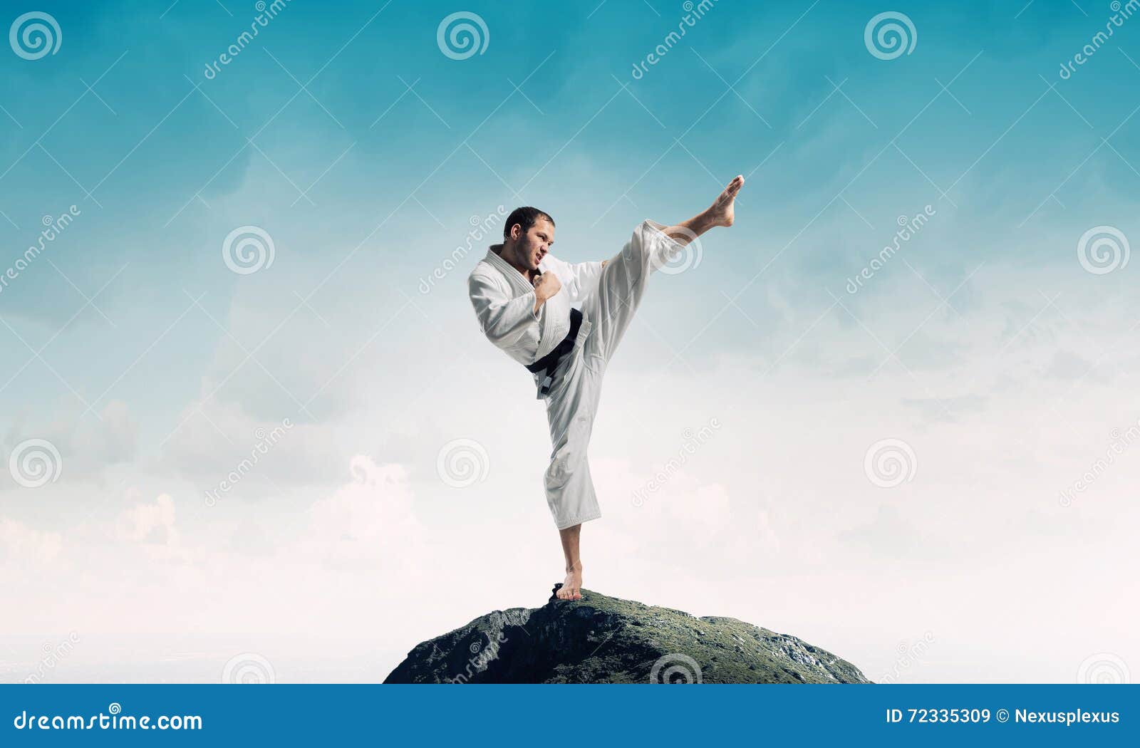 Krate man in action stock image. Image of exercise, punch - 72335309