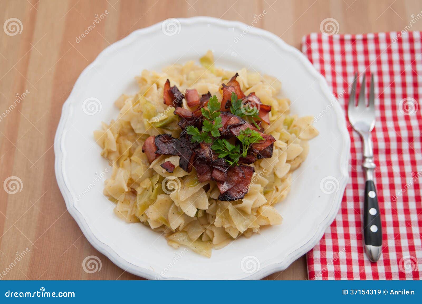 Krautfleckerl stock image. Image of europe, lunch, fleckerl - 37154319