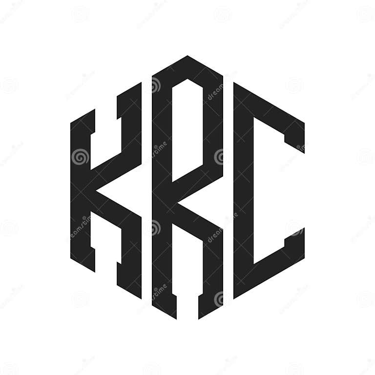 KRC Logo Design. Initial Letter KRC Monogram Logo Using Hexagon Shape ...