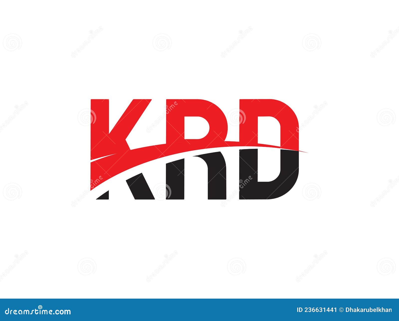 KRD Letter Initial Logo Design Vector Illustration Stock Vector ...