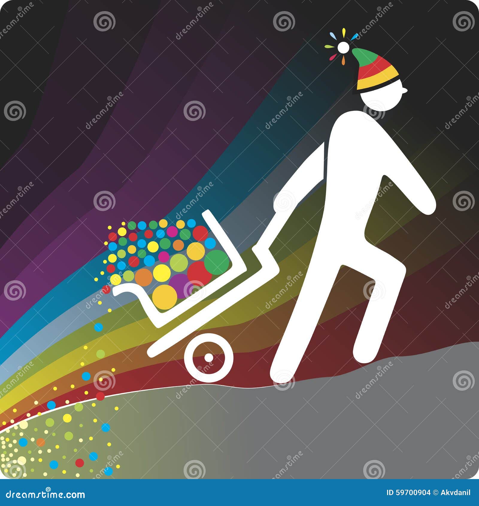 Kreation vektor abbildung. Illustration von felsen, dekoration - 59700904