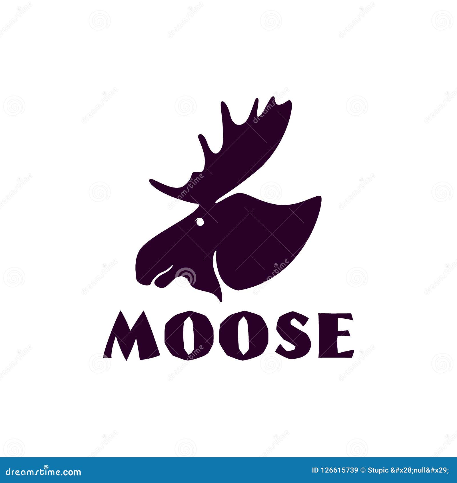 Kreative Elche Logo Design Vector Art Logo Stock Abbildung ...