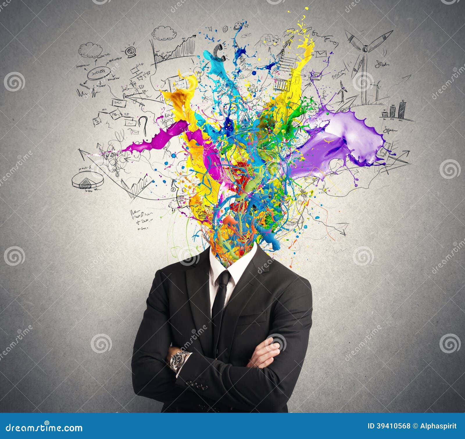Kreativer Verstand stockfoto. Bild von markt, geistesblitz - 39410568