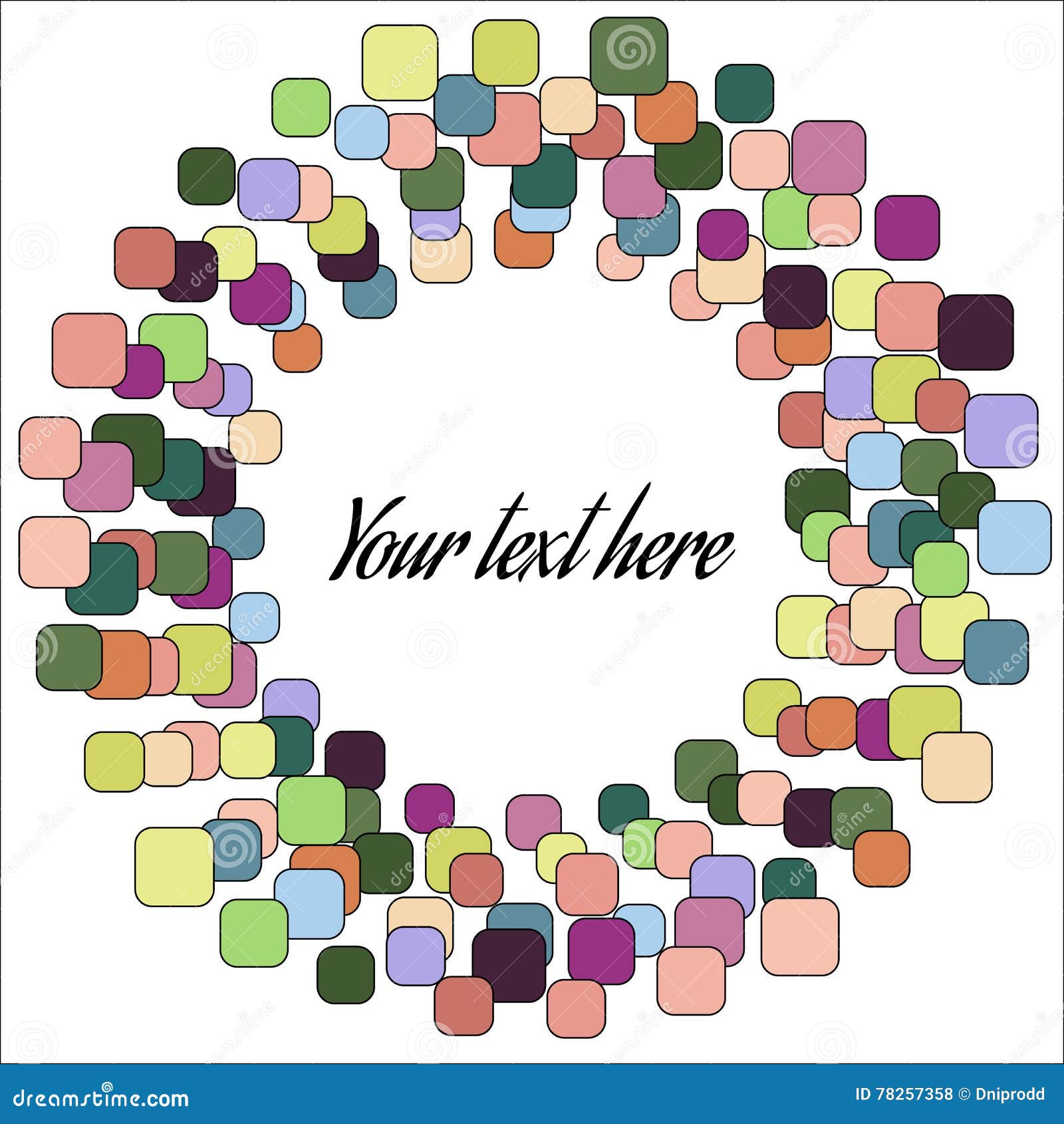 Kreis-Form-Schablone vektor abbildung. Illustration von geschäft - 78257358