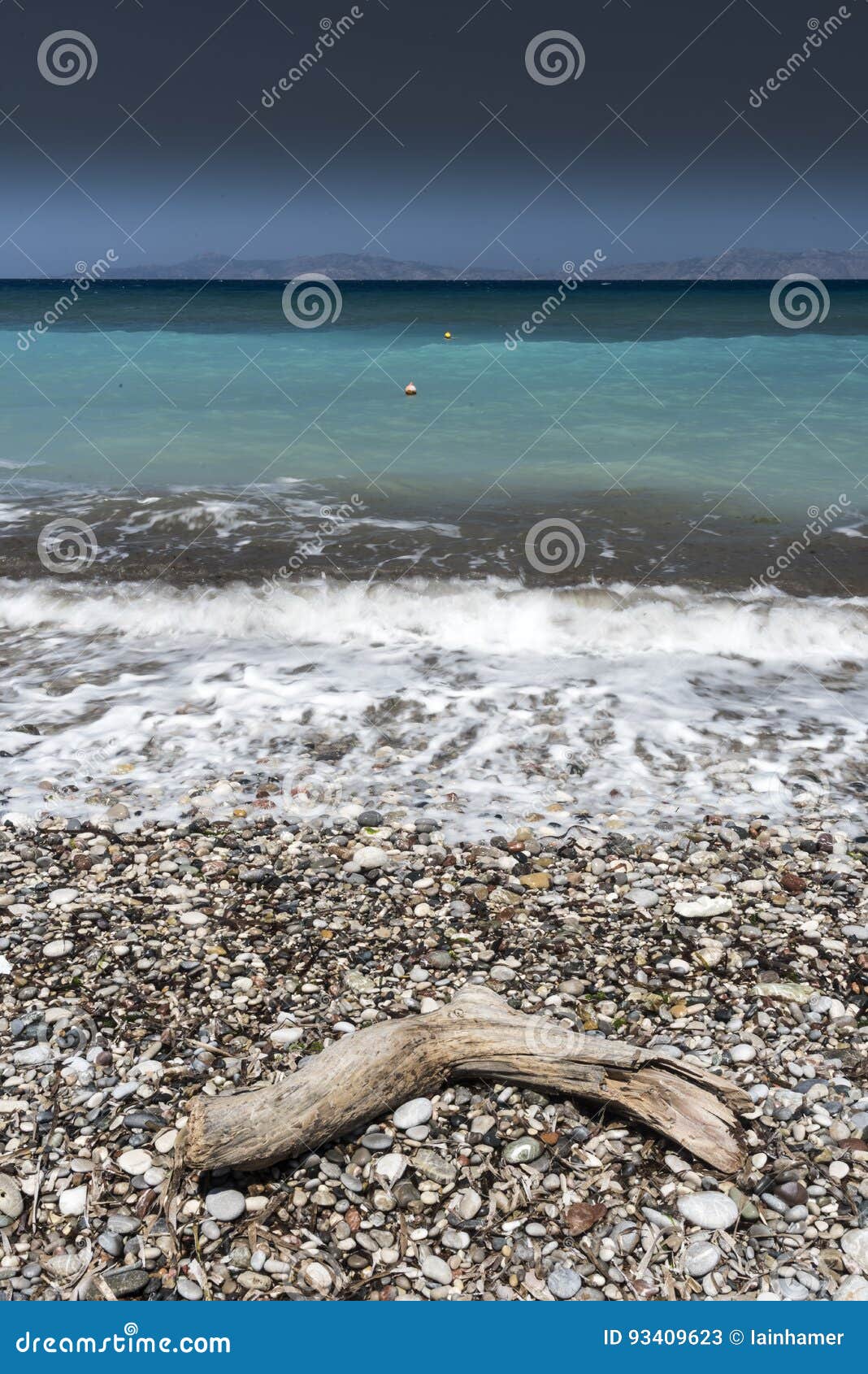 Kremasti-Strand Rhodes Greece Stockbild - Bild von ruinen, aufmachung ...