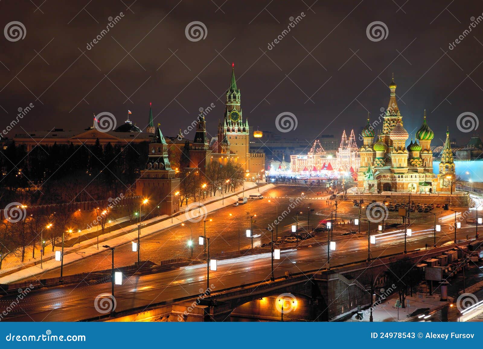 Kremlin stock image. Image of night, square, russia, kremlin - 24978543