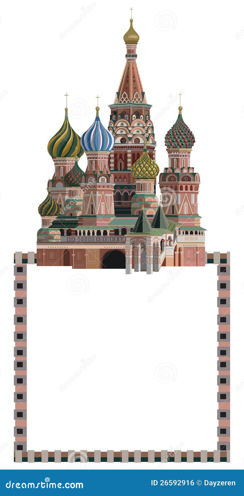 Kremlin stock vector. Illustration of basilica, onion - 26592916