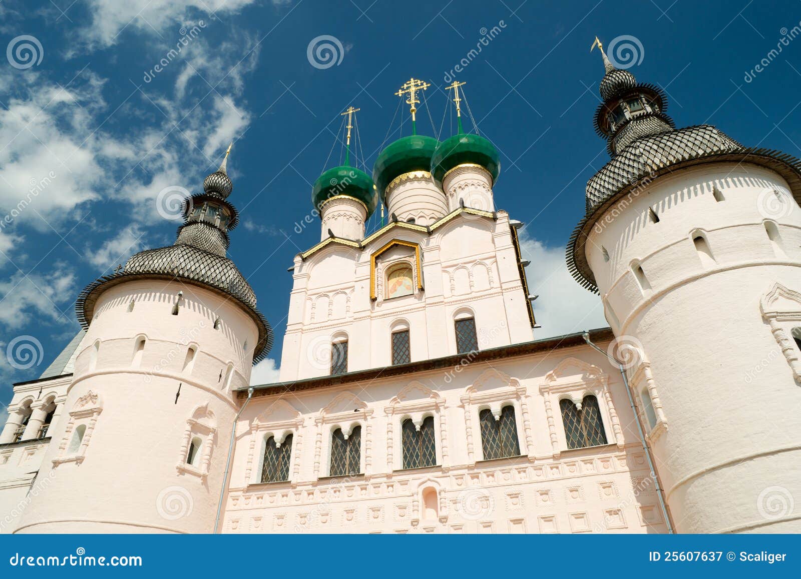 Kremlin of Ancient Town of Rostov the Great Stock Image - Image of ...
