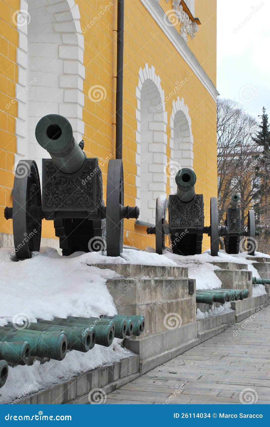 Kremlin Arsenal Facade Taken From Alexander Gardens Royalty-Free Stock ...
