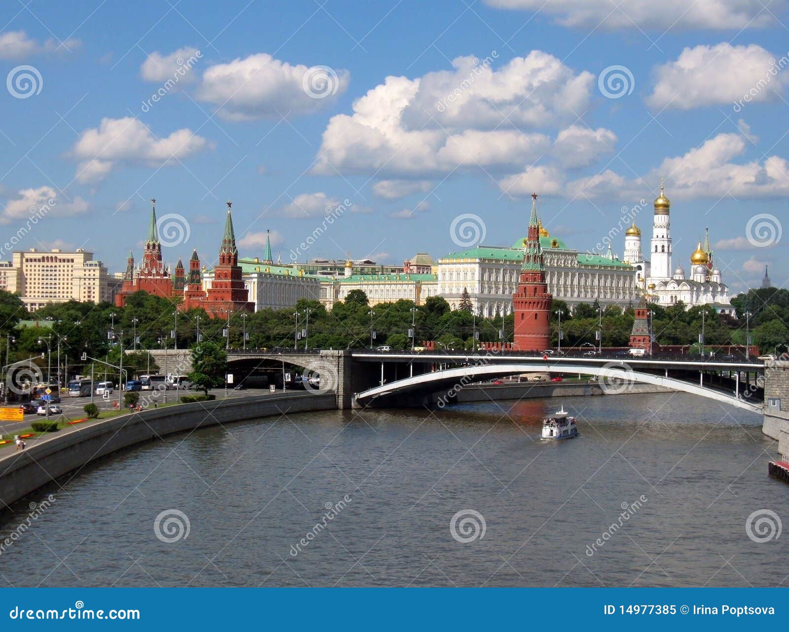 Kremlin in the Centre of Moscow Stock Image - Image of clouds, moscow ...