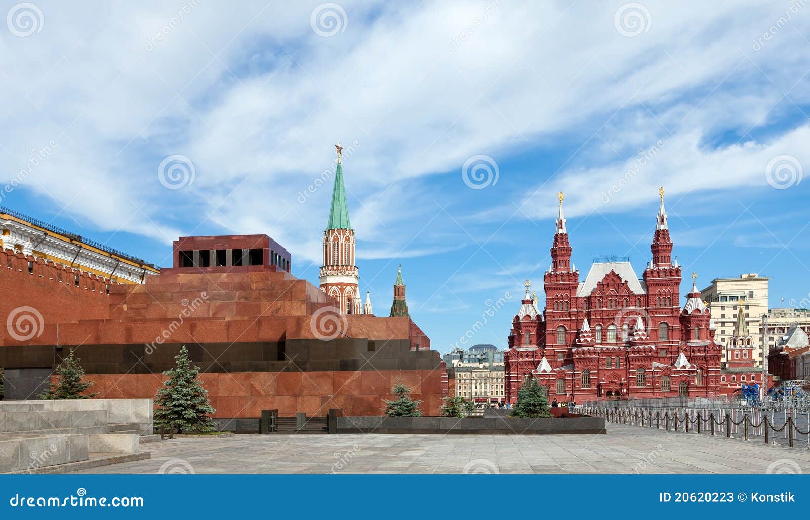The Kremlin, the Mausoleum and Historical Museum Stock Image - Image of ...