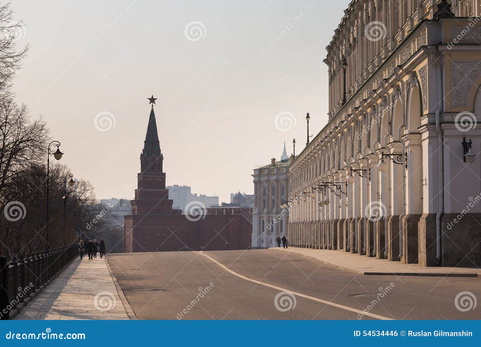 Kremlin Red Square at Sunset Stock Photo - Image of eastern, evening ...