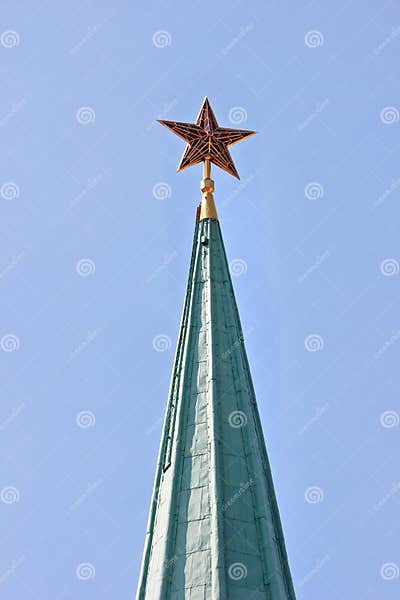 Kremlin red star stock photo. Image of contrast, landmark - 26211496