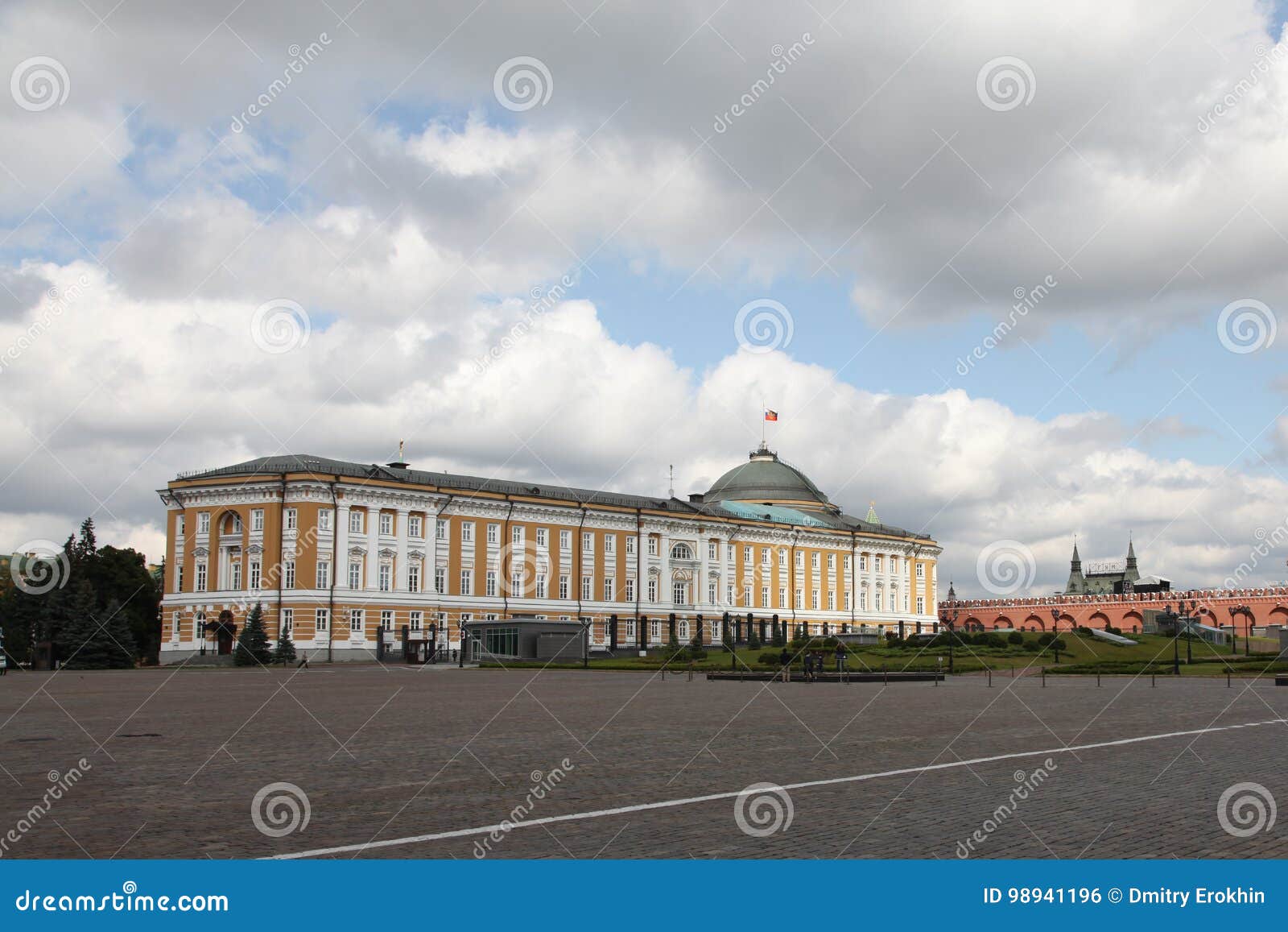 Kremlin Senate in Moscow. Russia Stock Photo - Image of square ...