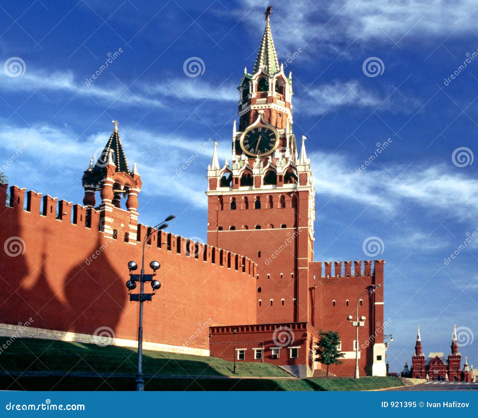 Kremlin with shadow church stock image. Image of blessed - 921395