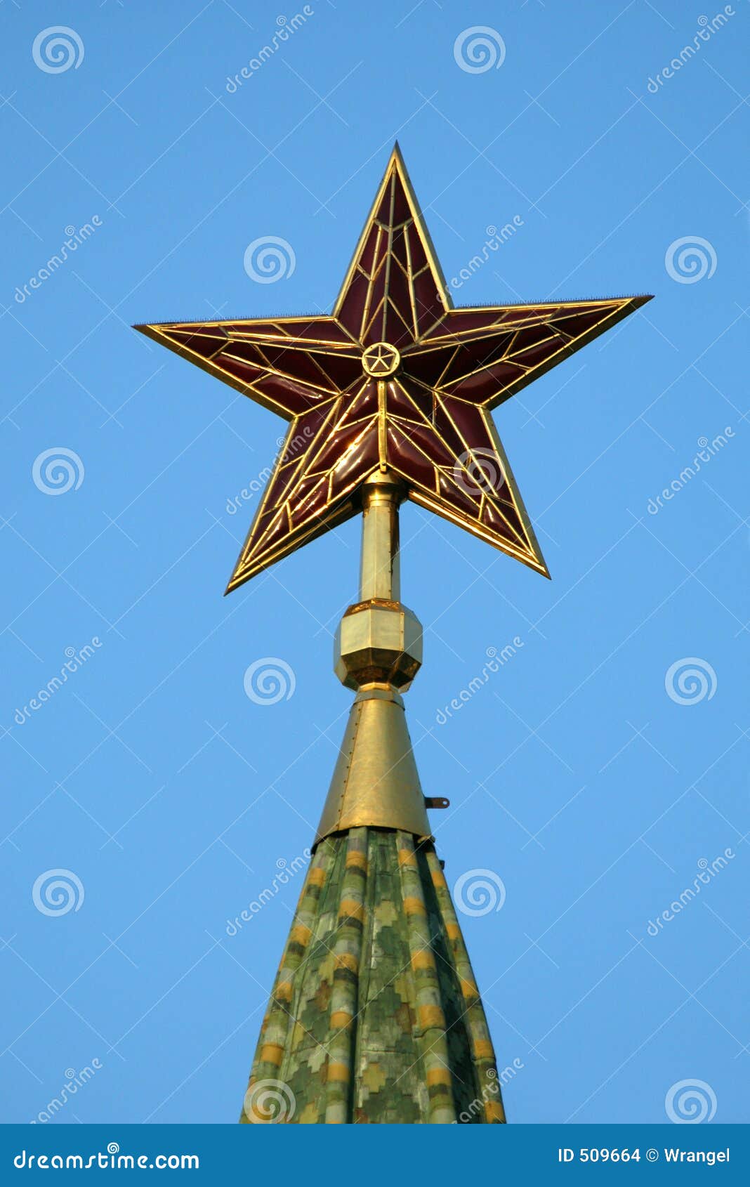 Kremlin Star stock photo. Image of reddish, russia, crimson - 509664