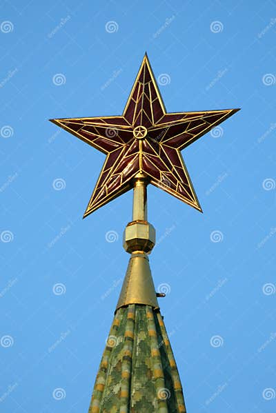 Kremlin Star stock photo. Image of reddish, russia, crimson - 509664