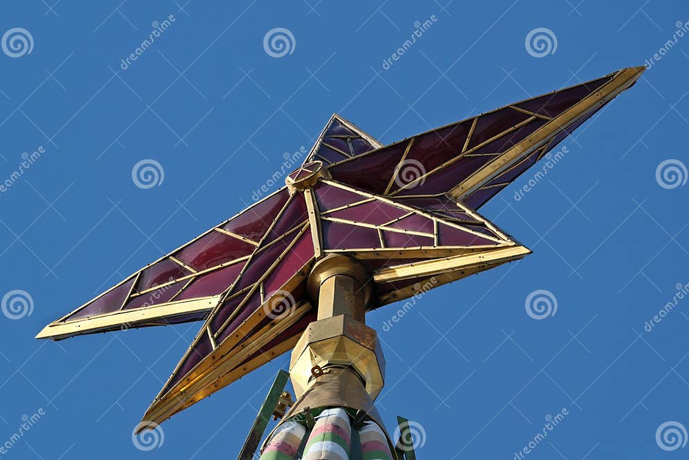 Kremlin star. stock photo. Image of decoration, five - 346986126