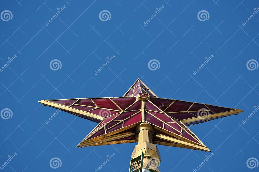 Kremlin star. stock photo. Image of five, soviet, architecture - 346986148