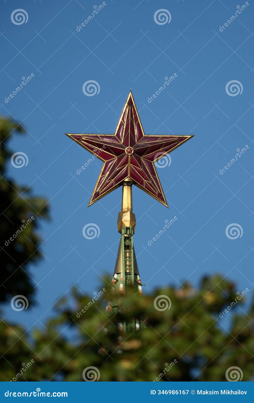 Kremlin star. stock image. Image of culture, brick, russia - 346986167