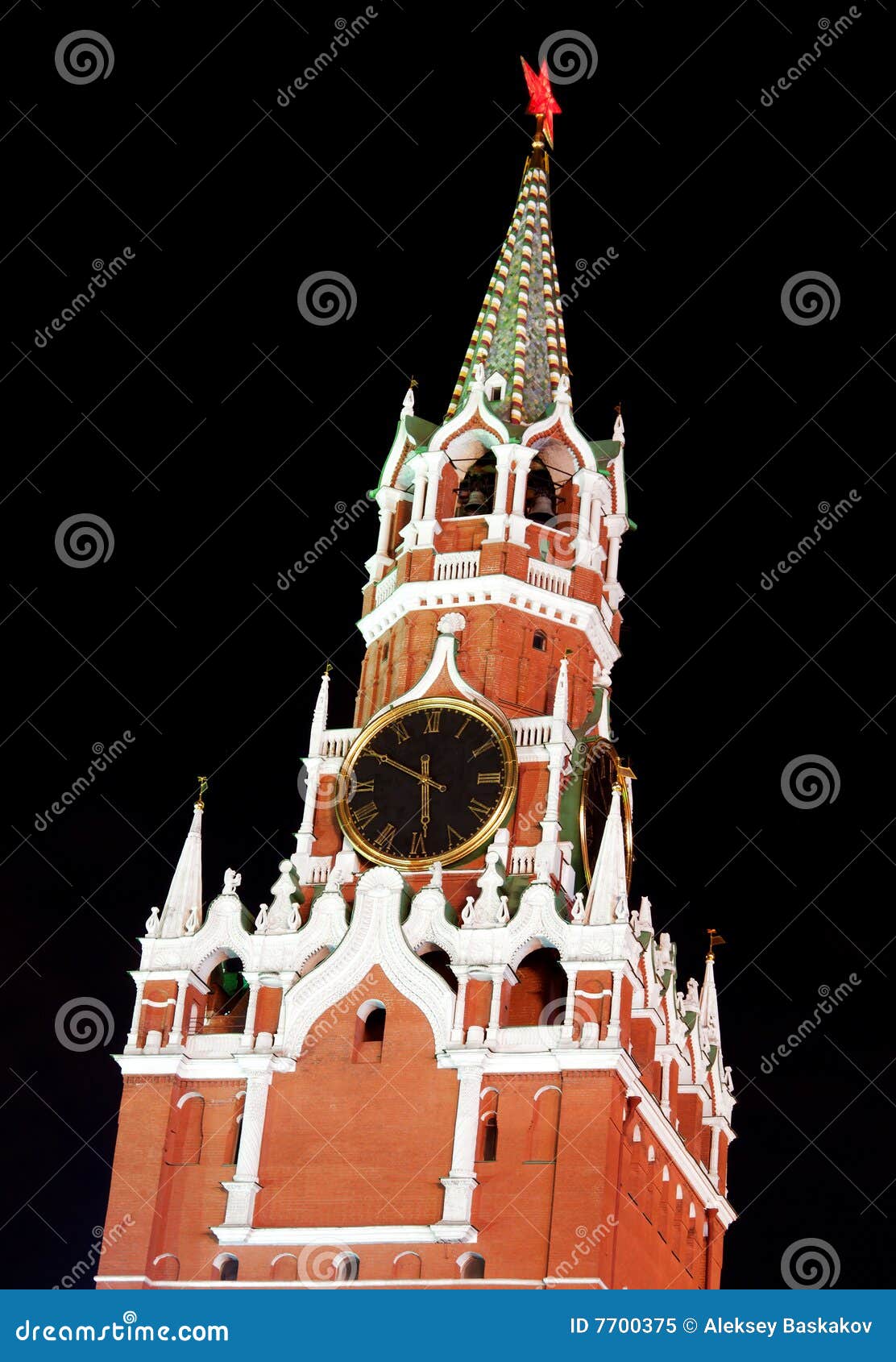 Kremlin Tower With A Red Star Stock Photography | CartoonDealer.com ...