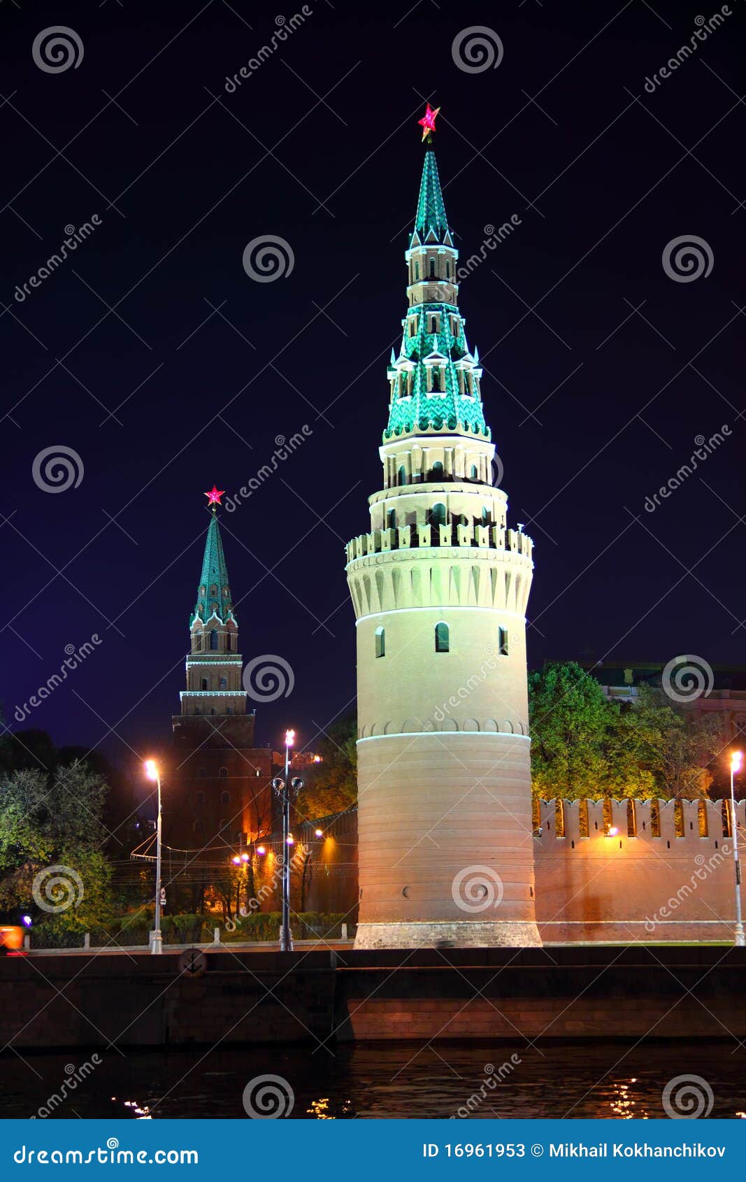 Kremlin Tower With A Red Star Stock Photography | CartoonDealer.com ...