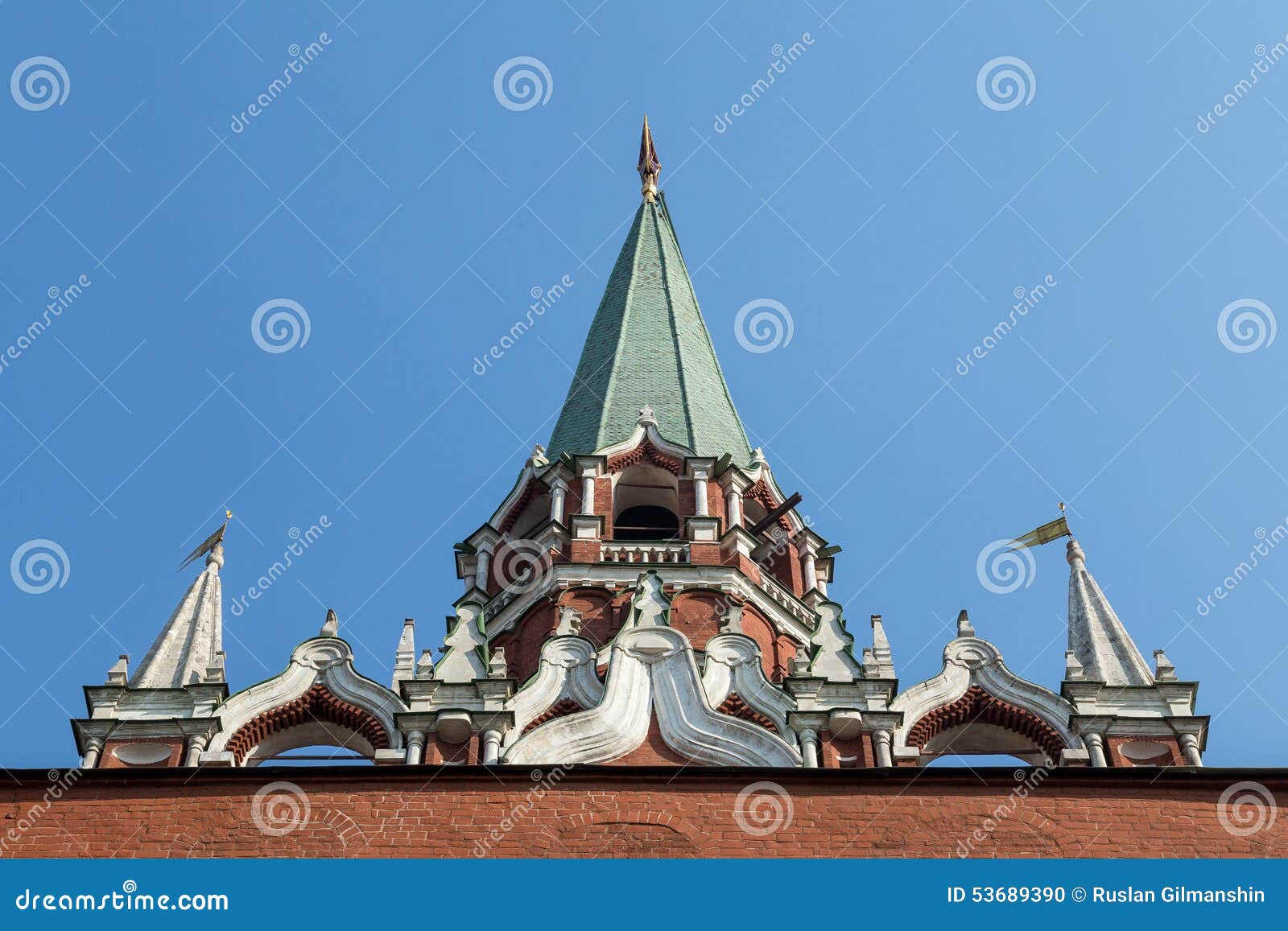Kremlin and Trinity Gate Tower Entrance Stock Photo - Image of orthodox ...