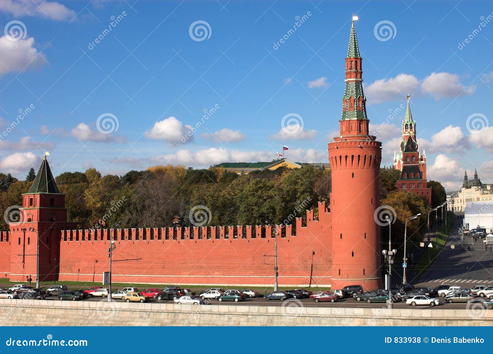 Kremlin wall stock photo. Image of brick, cross, moskva - 833938