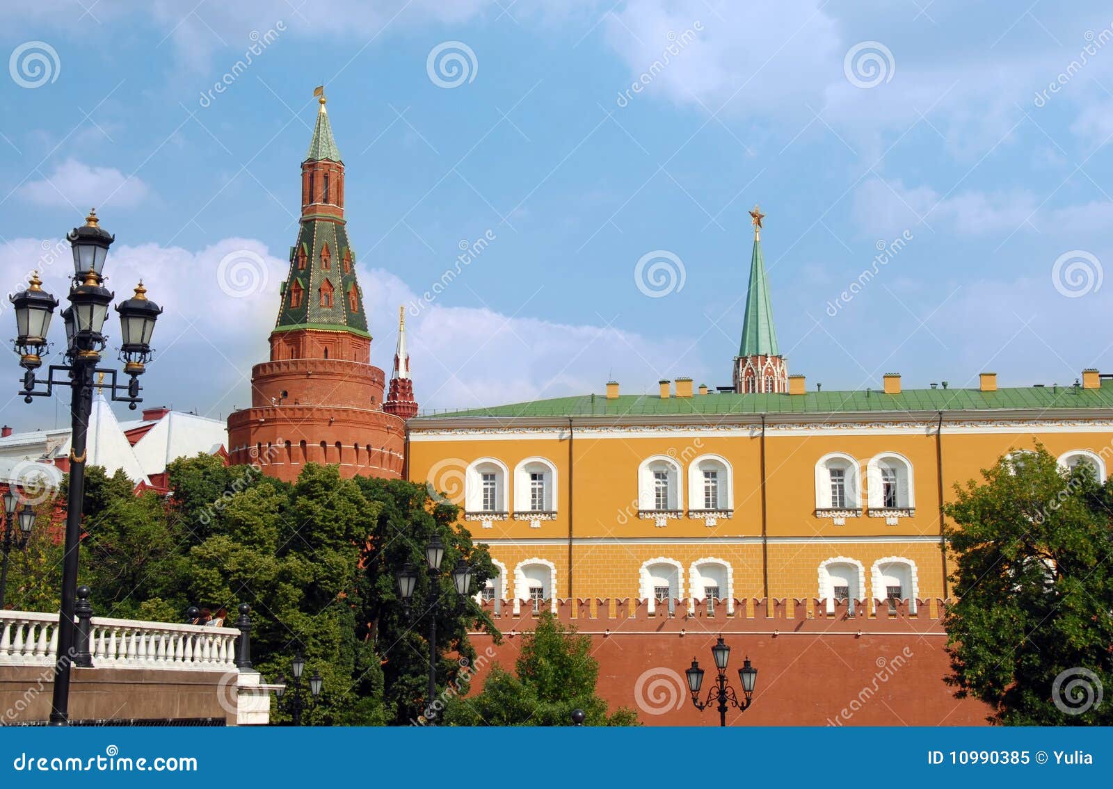 The Kremlin Wall with Arsenal Tower Stock Image - Image of details ...