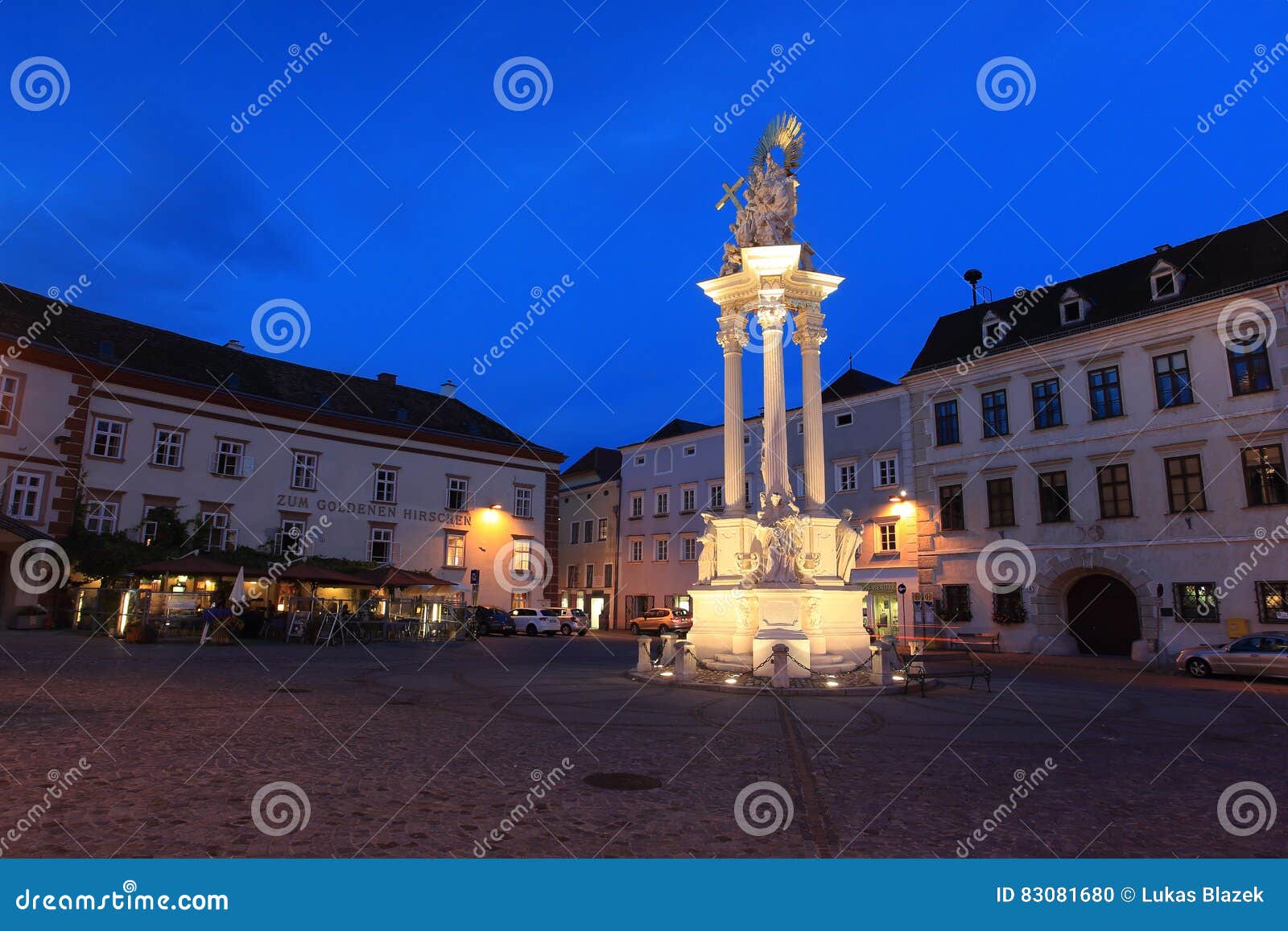 Krems editorial image. Image of holy, sunset, night, historic - 83081680