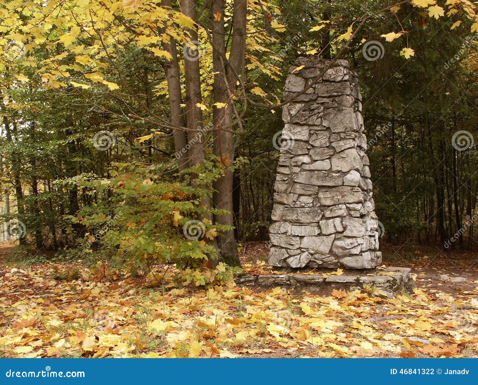 Krenek monument stock photo. Image of nature, leaf, czech - 46841322