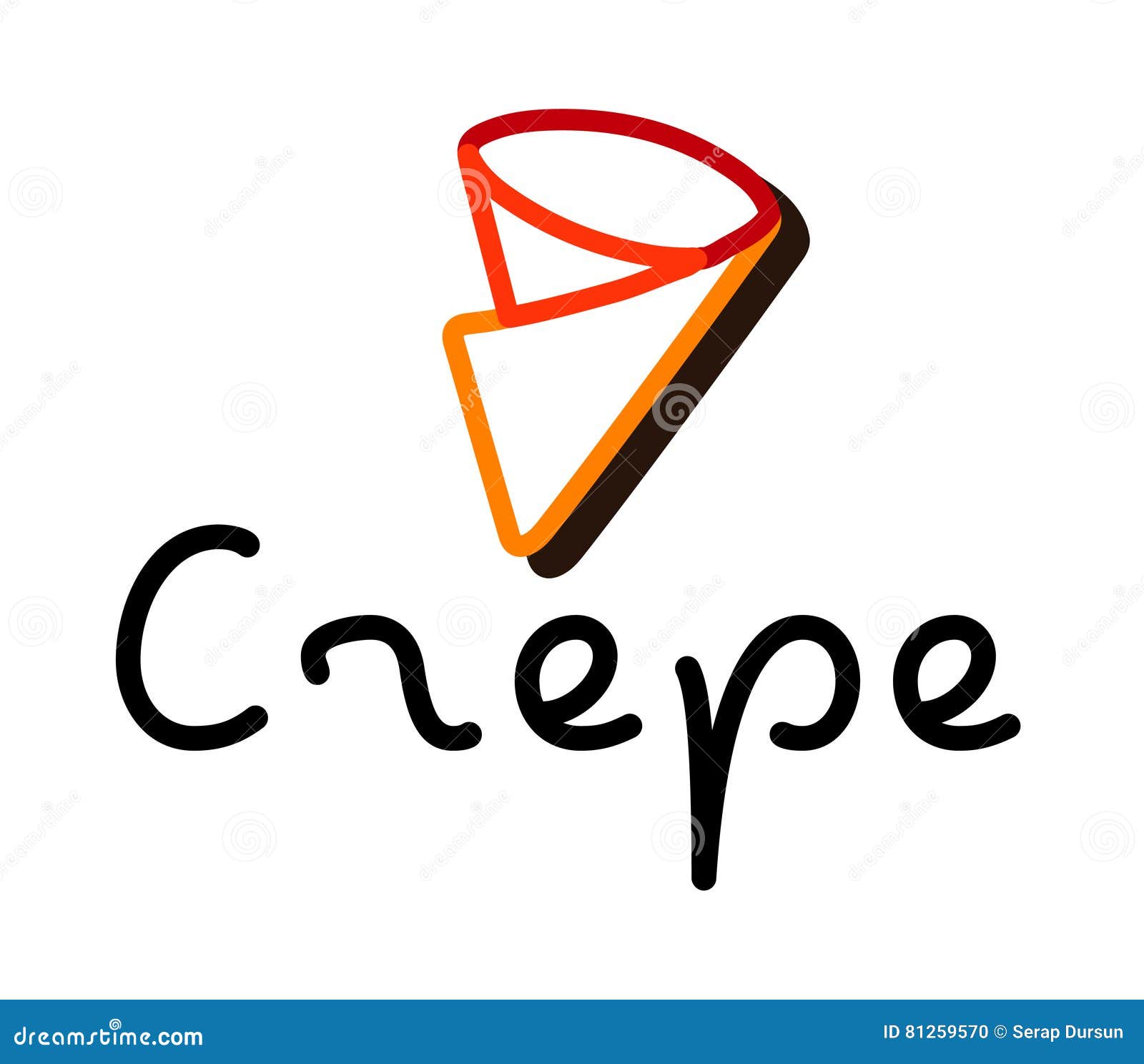 Krepp Logo Design vektor abbildung. Illustration von hintergrund - 81259570