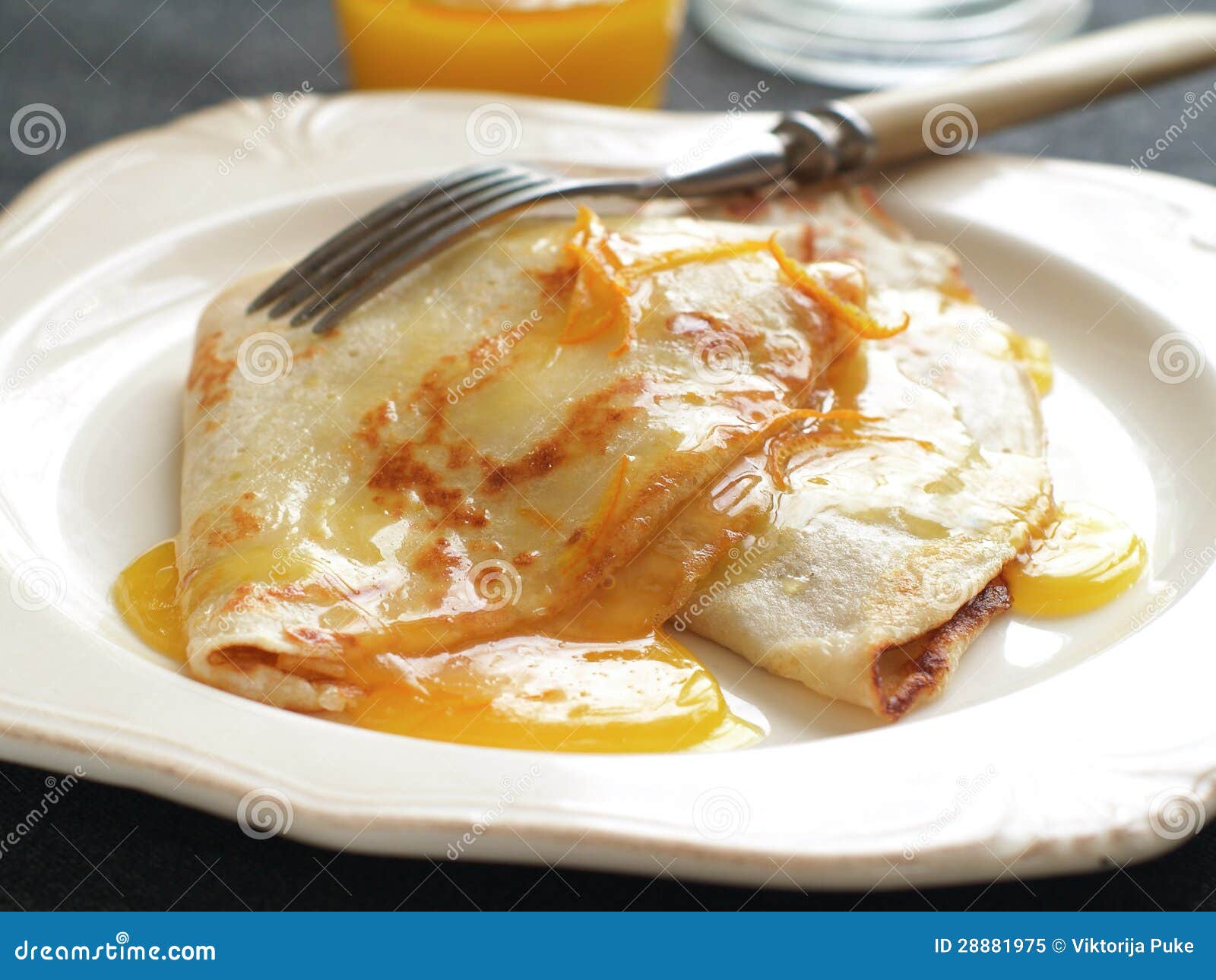 Krepps stockbild. Bild von mahlzeit, suzette, frankreich - 28881975