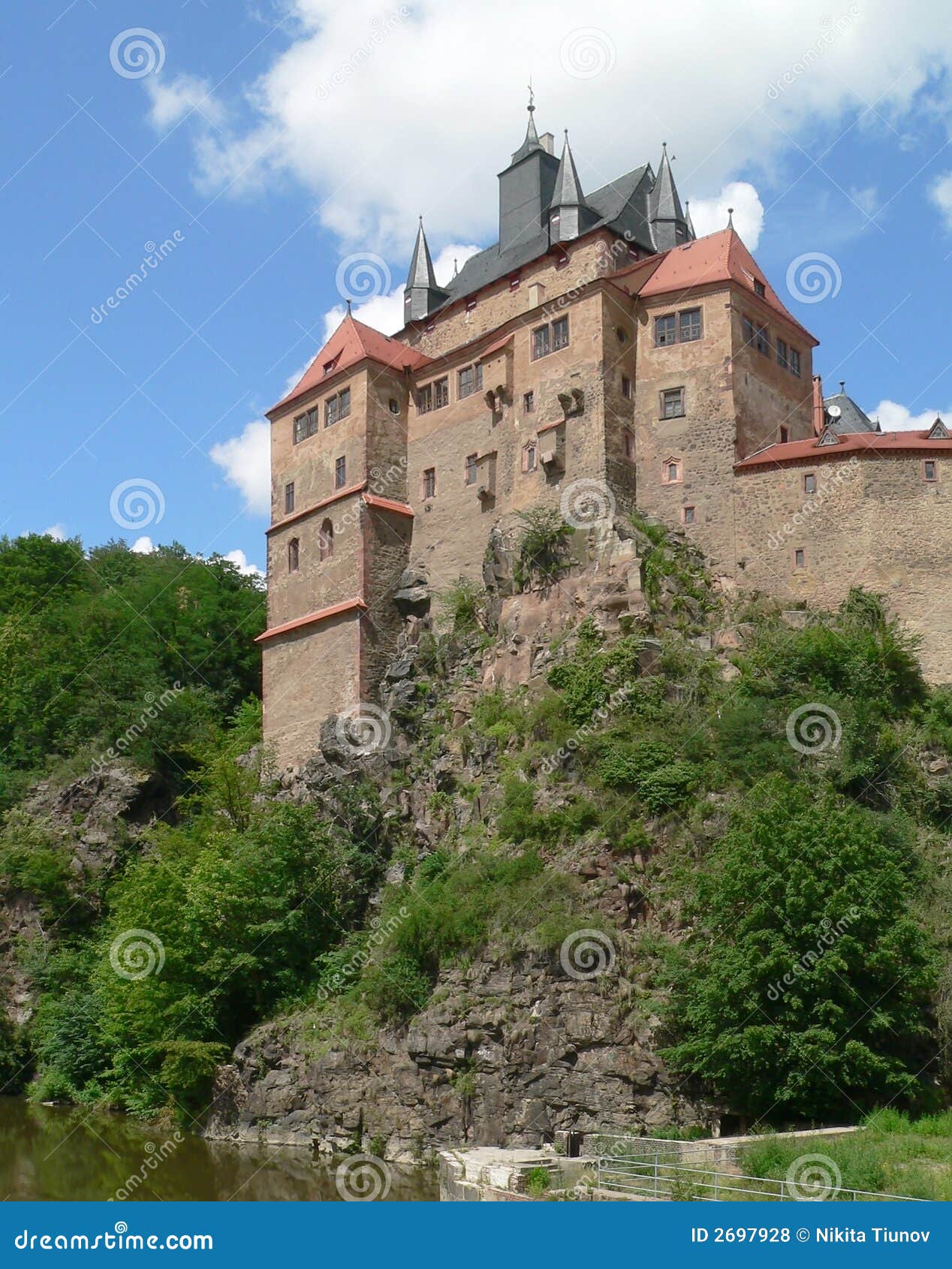 Kriebstein Castle in Saxony Stock Photo - Image of fortified, fantasy ...