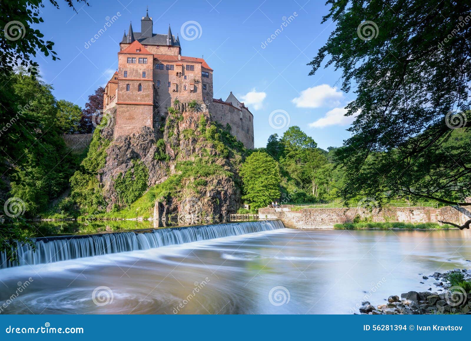 Kriebstein slott, Tyskland arkivfoto. Bild av fäste, tysk - 56281394