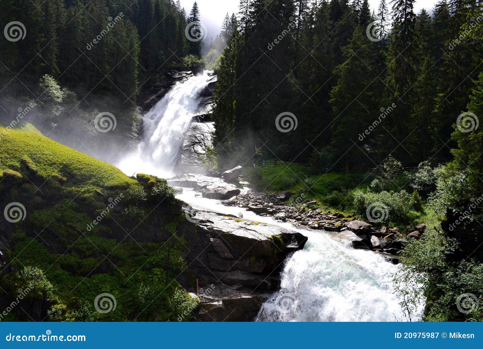 Krimml Waterfalls stock image. Image of fresh, europe - 20975987