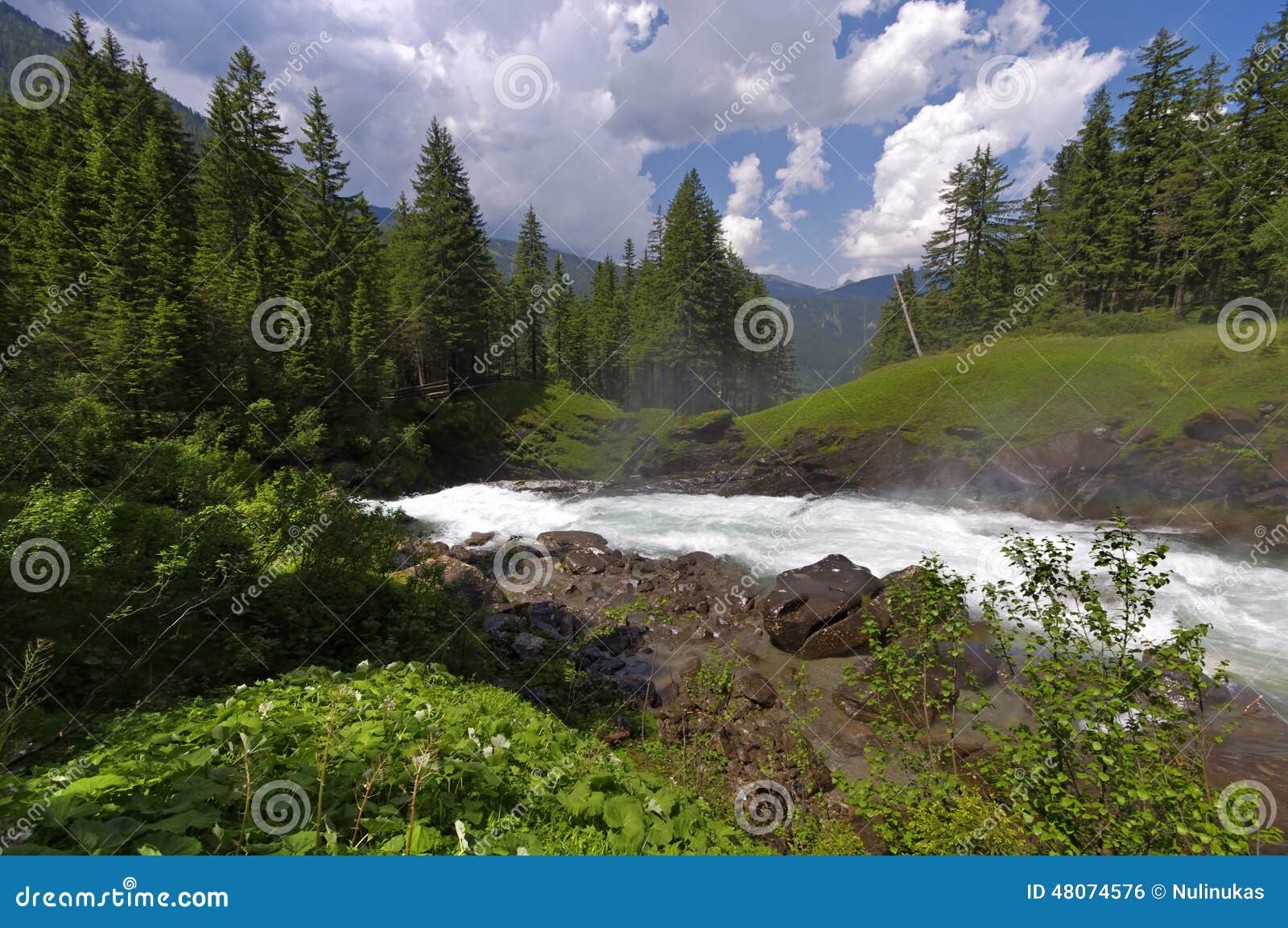 Krimmler (Krimml) Waterfall Stock Photo - Image of scene, mountain ...