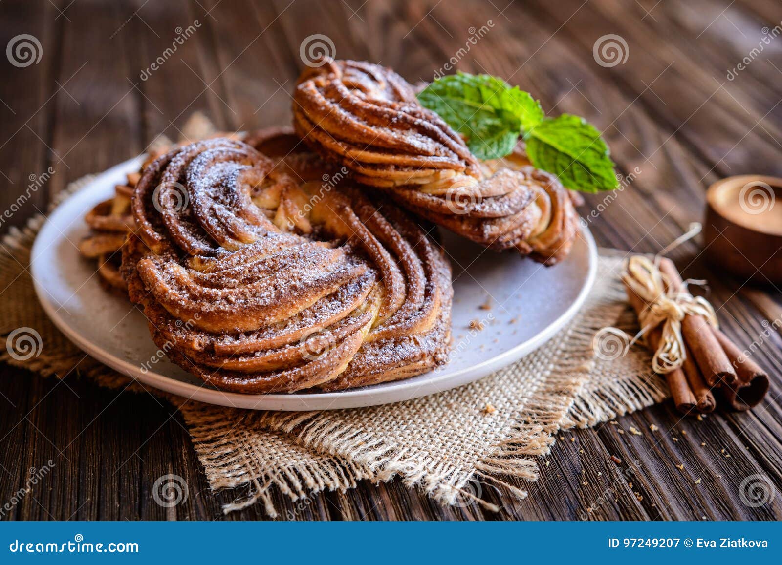Kringle - Estonian Cinnamon Braid Bread Stock Image - Image of buns ...