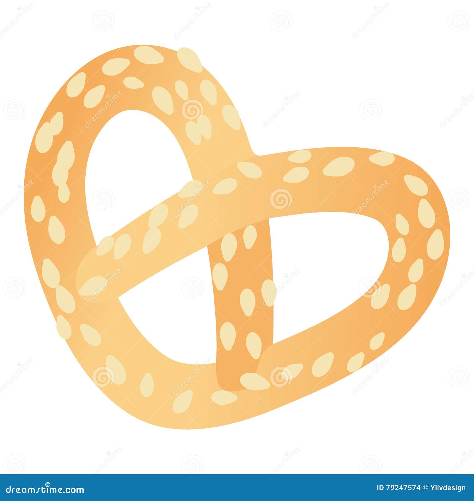 Kringlor Symbol, Tecknad Filmstil Vektor Illustrationer - Illustration ...