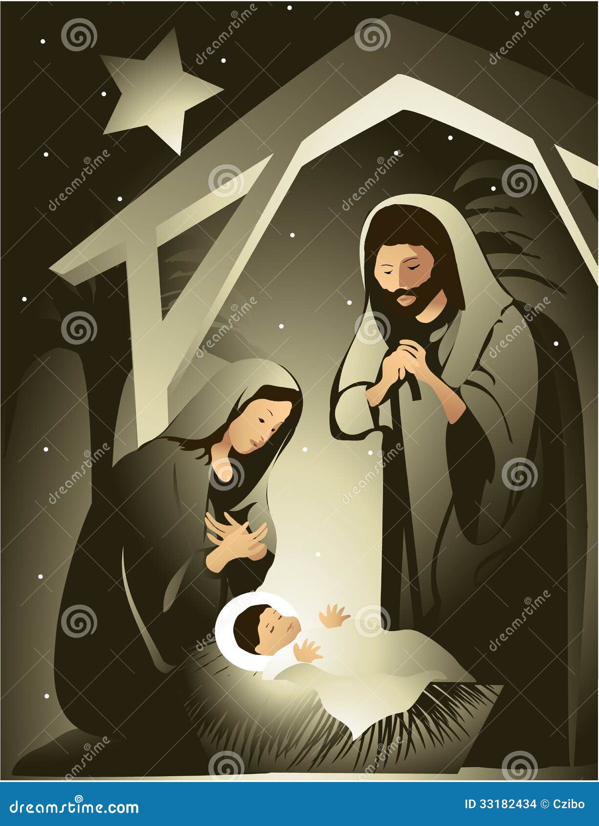 Krippe vektor abbildung. Illustration von glücklich, kind - 33182434