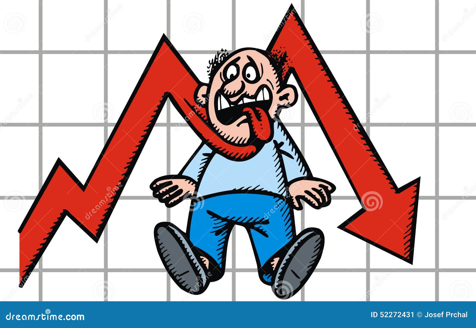 Krise und Mensch vektor abbildung. Illustration von krise - 52272431