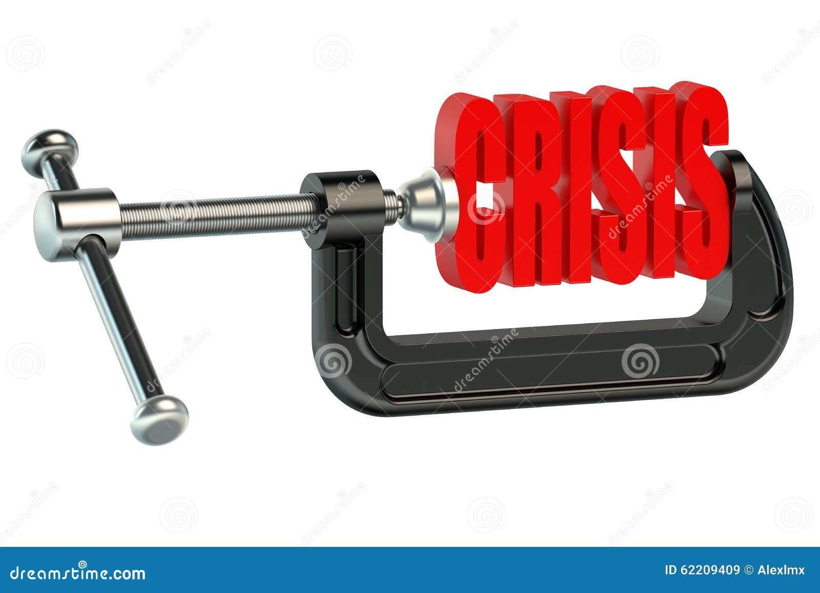 Krisenkonzept in Der Klammer Stock Abbildung - Illustration von ...
