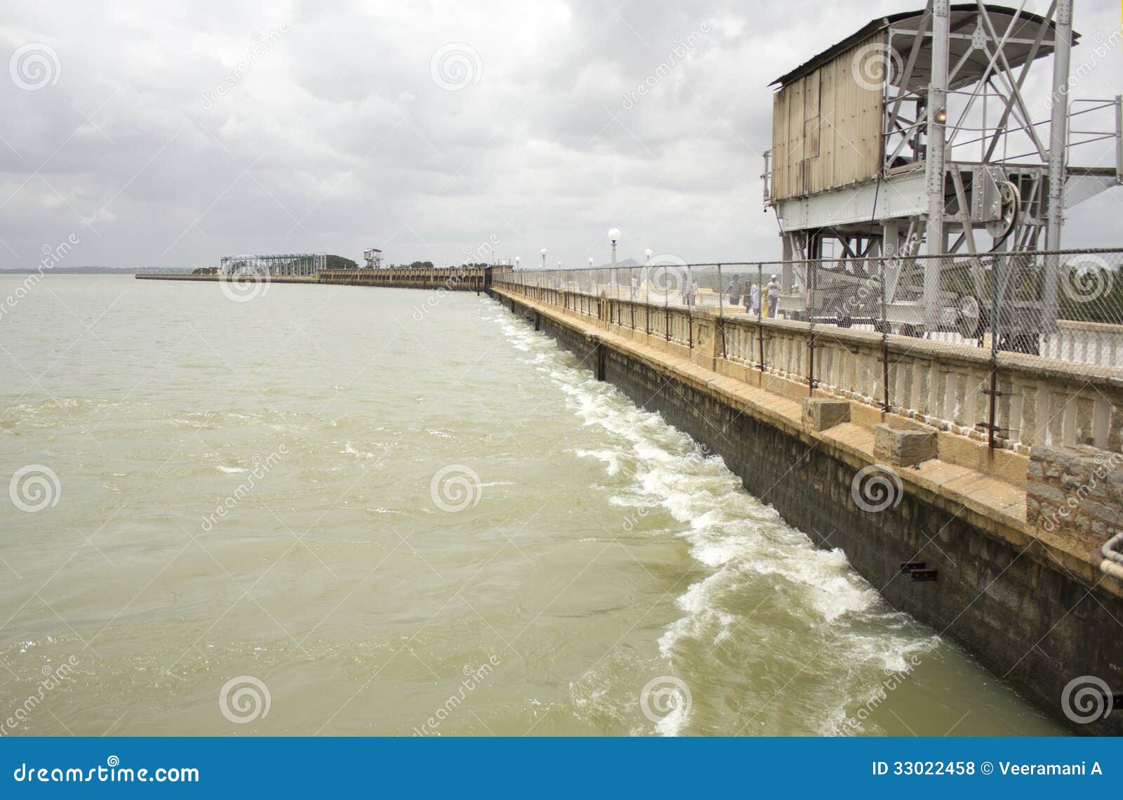 Krishna Raja Sagar Dam stock photo. Image of reservoir - 33022458